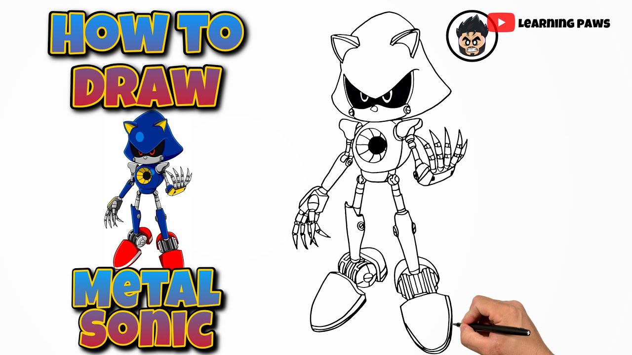 How To Draw Metal Sonic | SONIC THE HEDGEHOG #drawing #artist #art #sonic