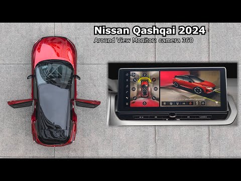 360 cameras in Nissan Qashqai 2024. Around View Monitor (AVM) with 3D function & invisible hood view