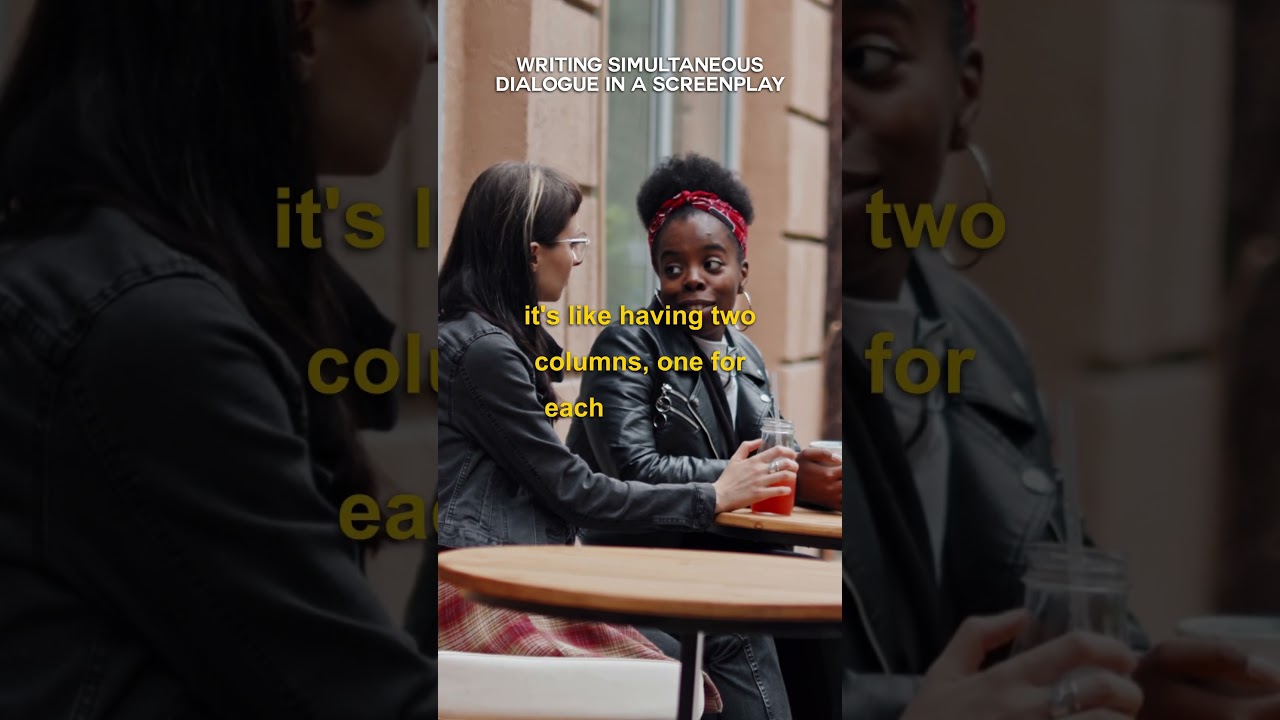 HOW TO WRITE SIMULTANEOUS DIALOGUE IN A SCREENPLAY