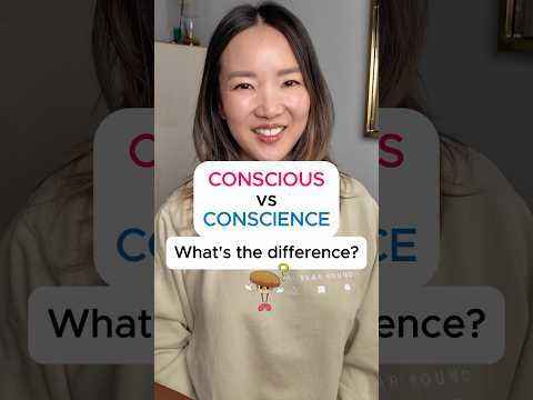 Watch this if you don’t know the difference between conscious and conscience! #englishwords #short
