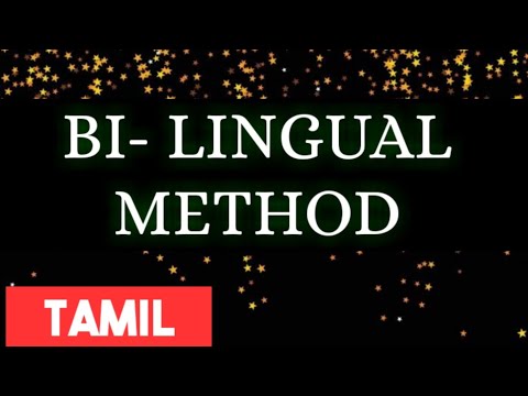Bilingual method in TAMil