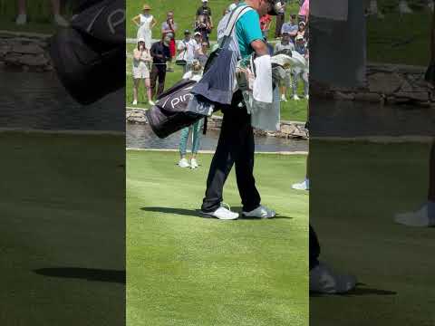 Nelly Korda (Classic 4) in LPGA MIZUHO 2025 3Round Par5, chipping for eagle；Thanks God! Enjoy life.