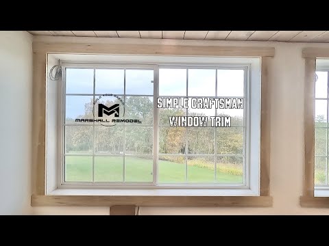 Craftsman Style Window Trim | Post Frame Self-Built Home