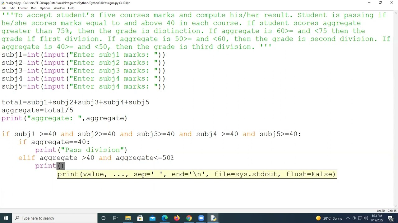 Assignment 4 from PPS Practical