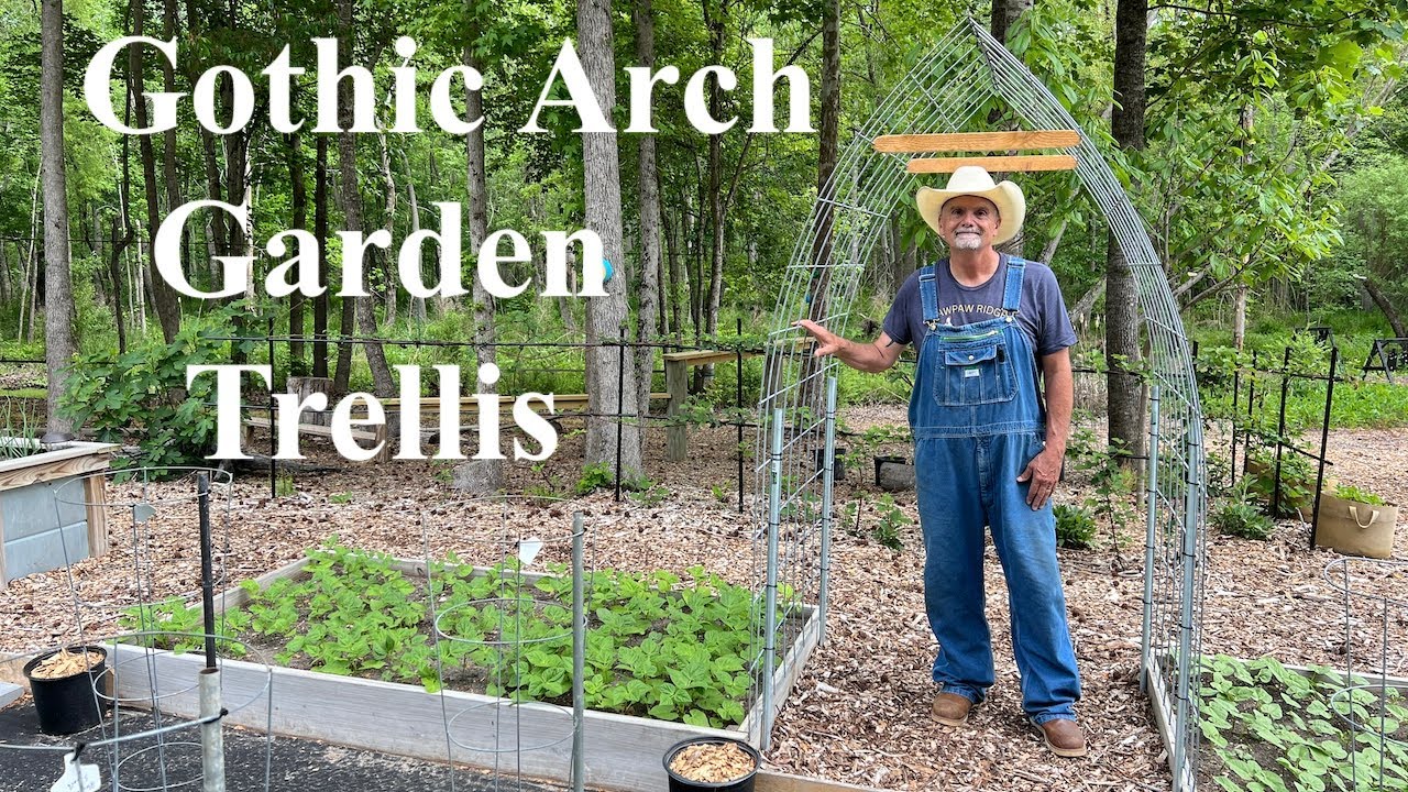 Making a Gothic Arch Garden Trellis