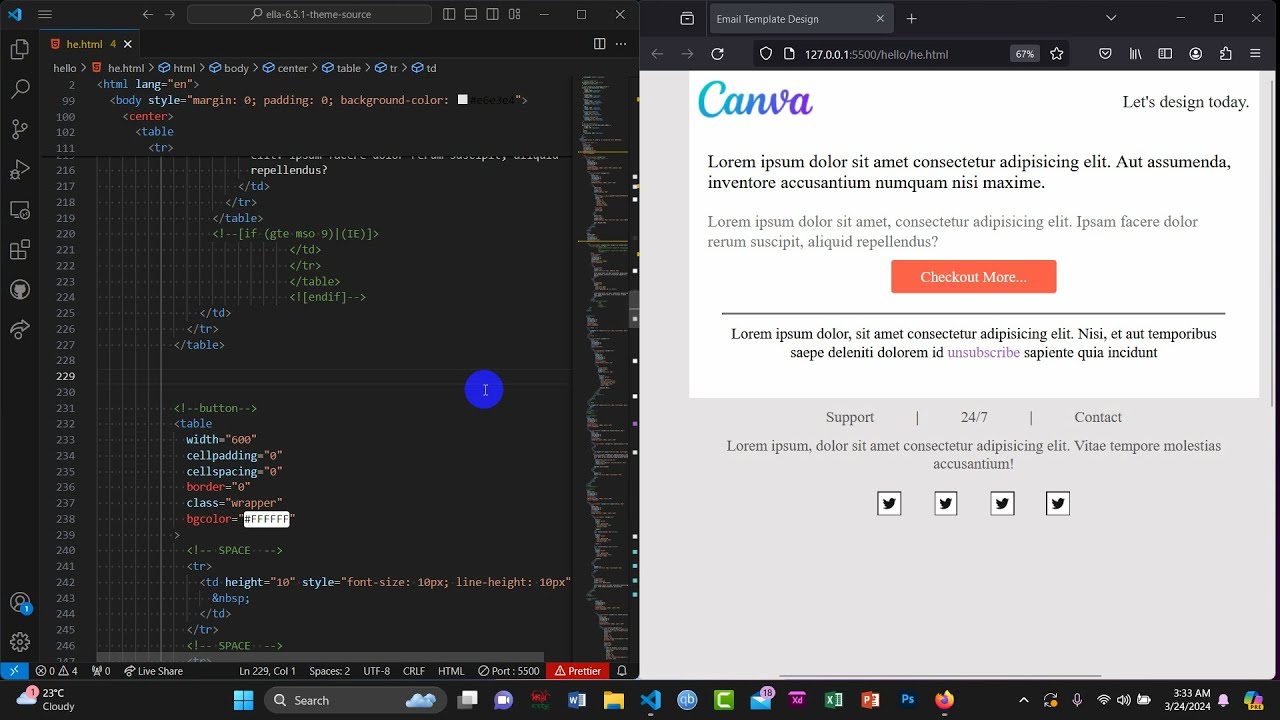 How to make Responsive html coded email template/newsletter