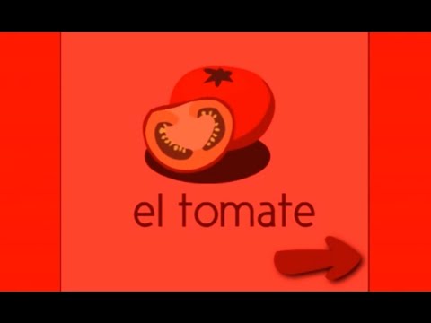 Rojo Red in Spanish Color names Educational games Video for kids