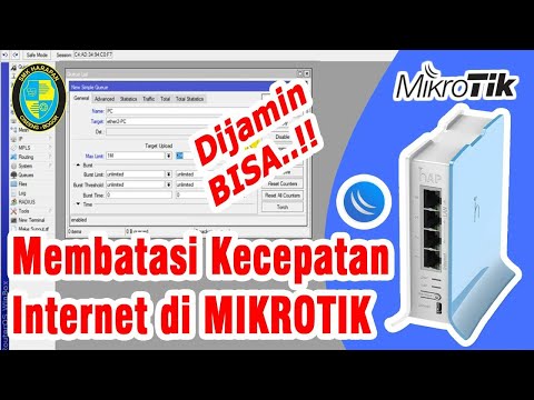 Cara Membatasi Kecepatan Upload dan Download di Router Mikrotik Dijamin 100% Langsung Bisa.