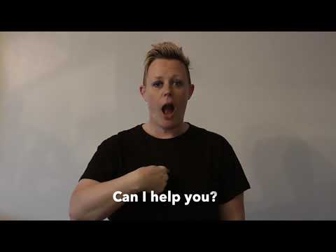 British Sign Language BSL Video Dictionary - Can I Help You