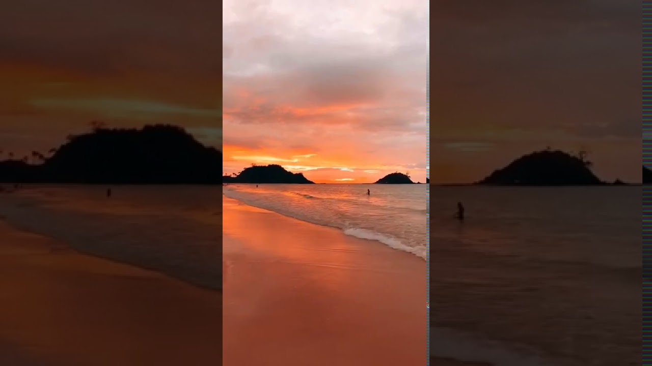 Aesthetic sunset video