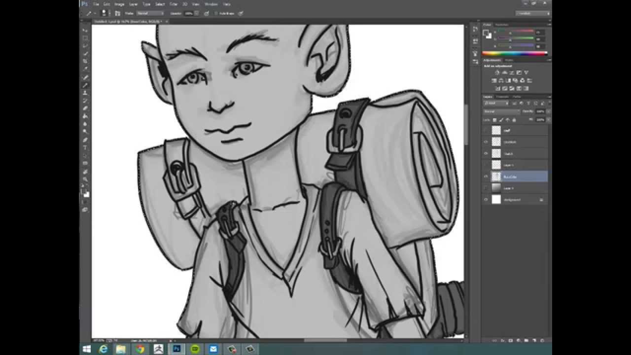 Character Concept Art Part 4 : Flat Tones