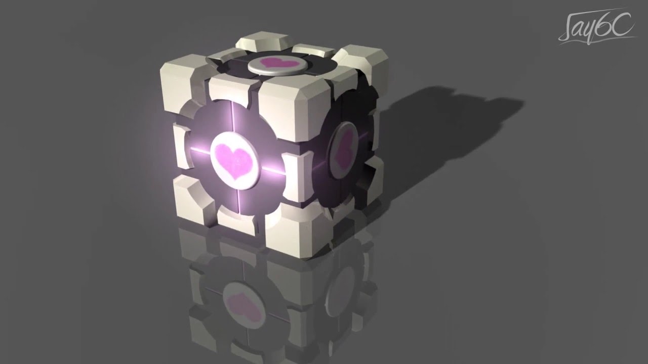 Companion Cube 3D Model - Portal 2
