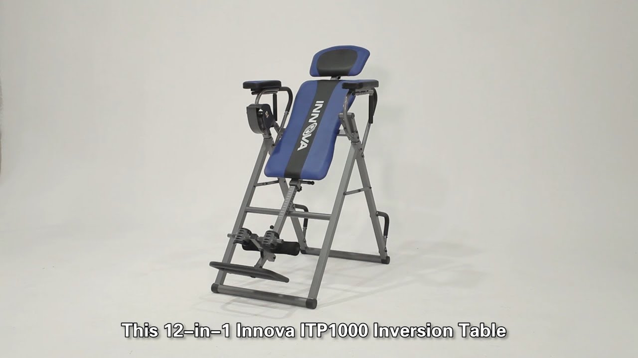 Innova Fitness ITP1000 Heavy Duty Inversion Table with Power Tower Workout Station
