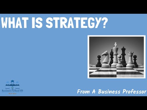 What is strategy? | From A Business Professor