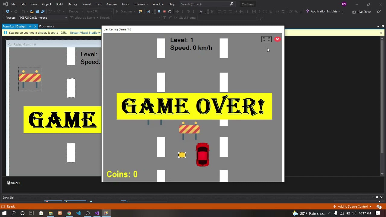 Racing Game in C# with source code | Source Code & Projects
