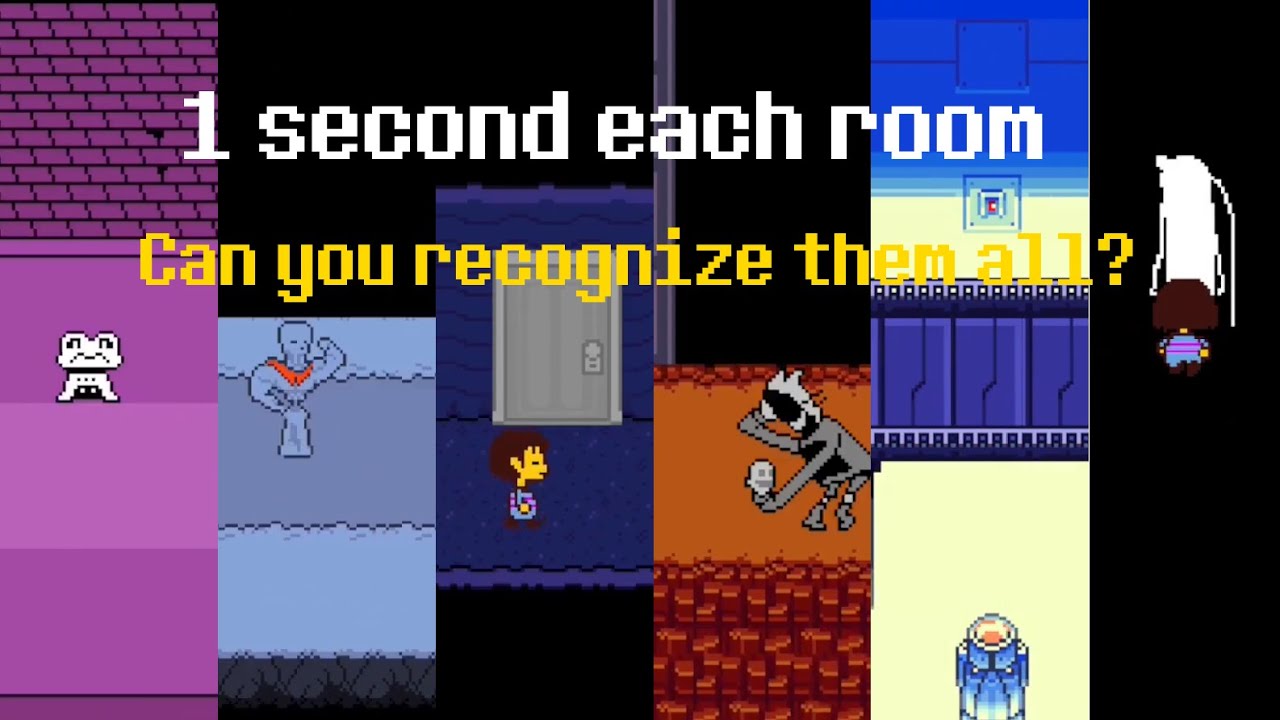 1 second of Frisk walking through each of every UNDERTALE room (secret rooms included!)