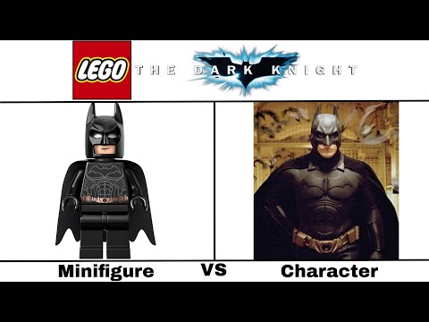 LEGO The Dark Knight Trilogy Minifigures VS Characters