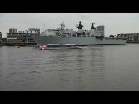 HMS Bulwark L15 Greenwich, London, England, 30th May 2014