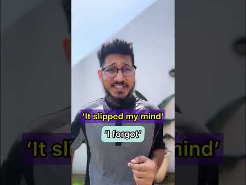 English Expression: It slipped my mind π€― #english #englishspeaking #vocabulary #shortsafrica #esl
