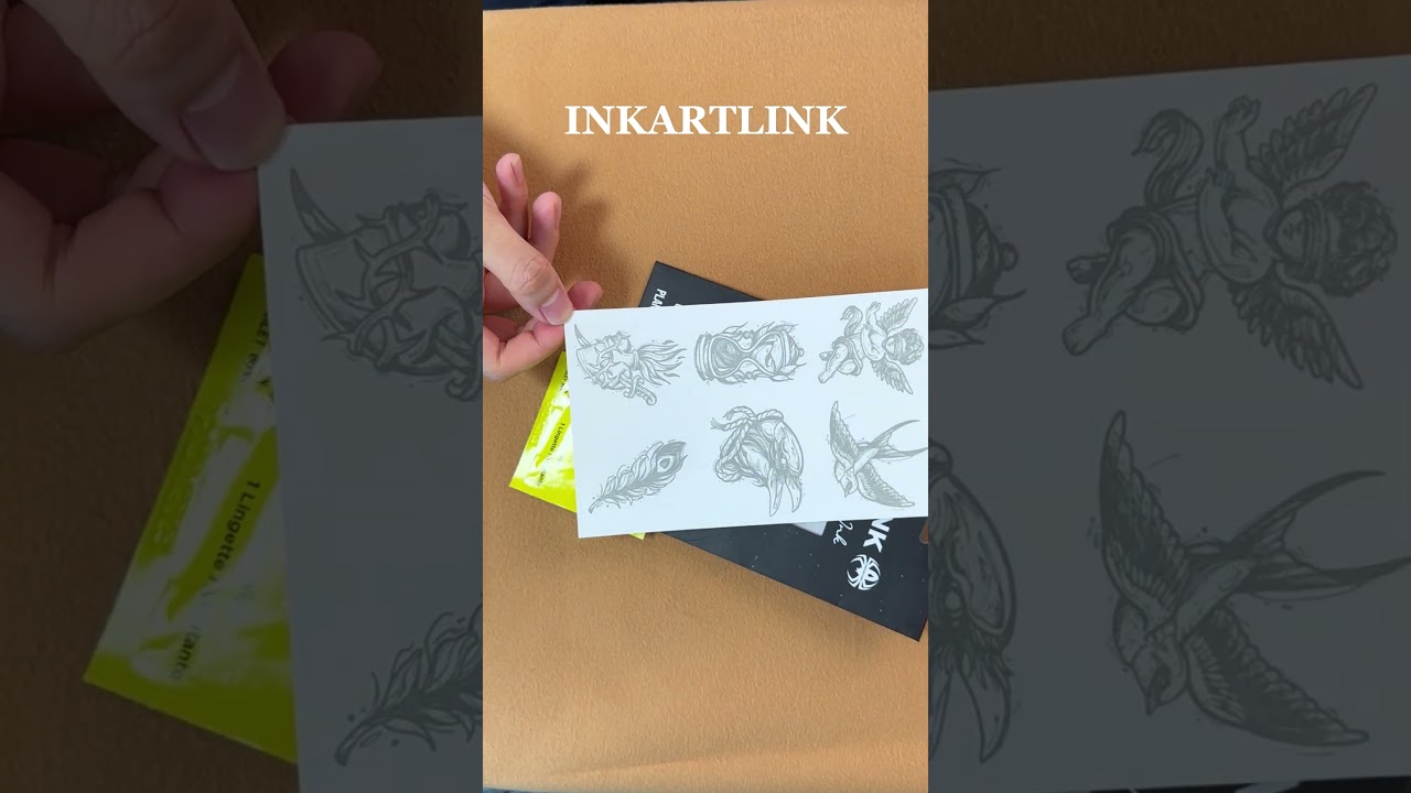 Realistic, no shine, easy to apply 🖤Search INKARTLINK on Amazon now!#INKARTLINK #TemporaryTattoo