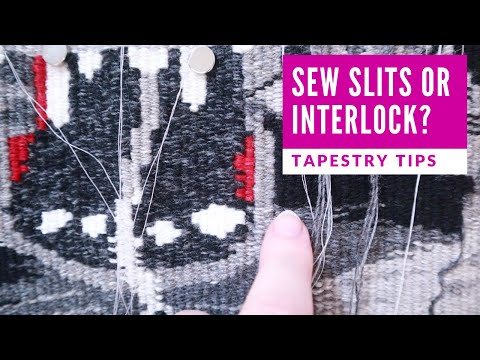 🕸️ TAPESTRY TIPS 🕸️ - Shall I sew slits, or use interlocking technique?