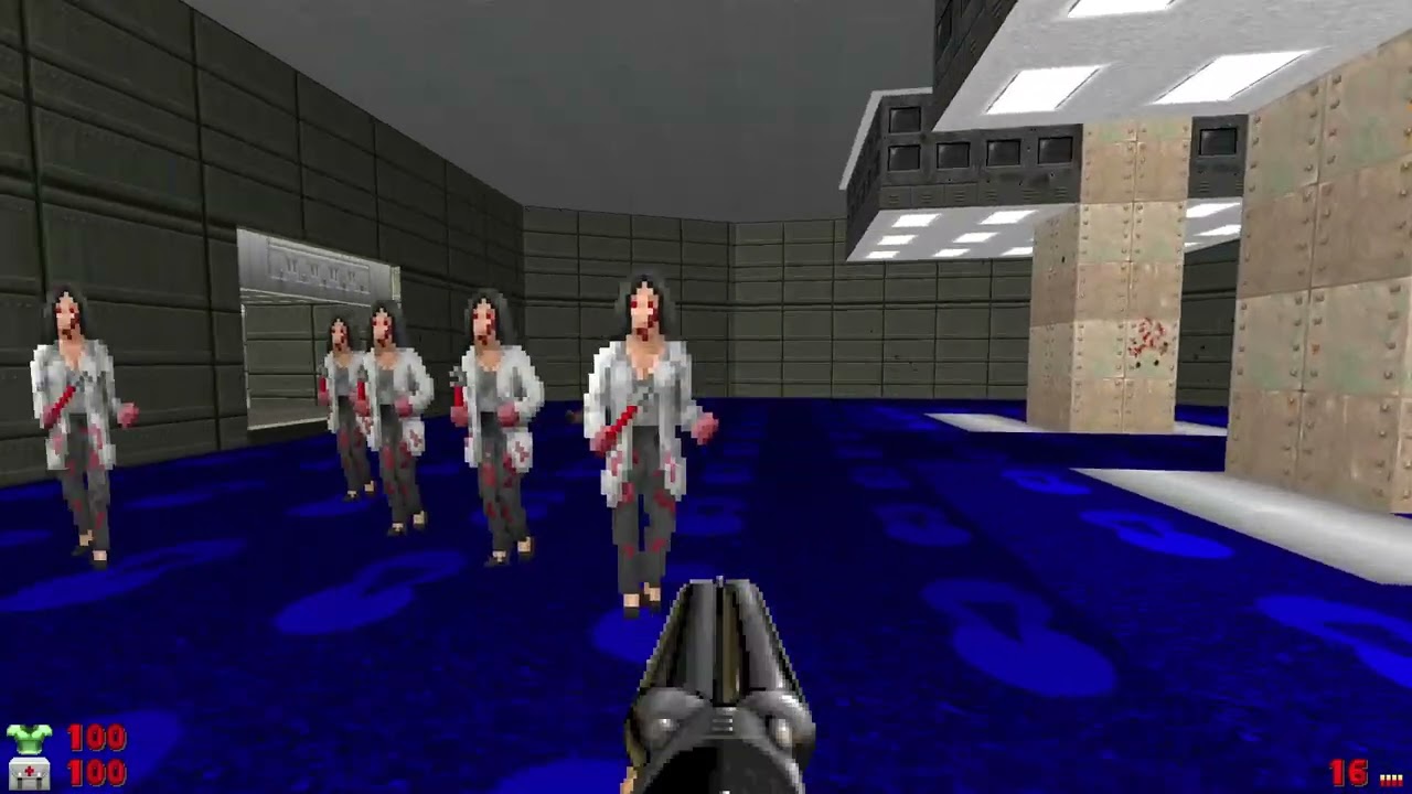 Doom 2 Custom Enemy-Female Scientist Two Modification