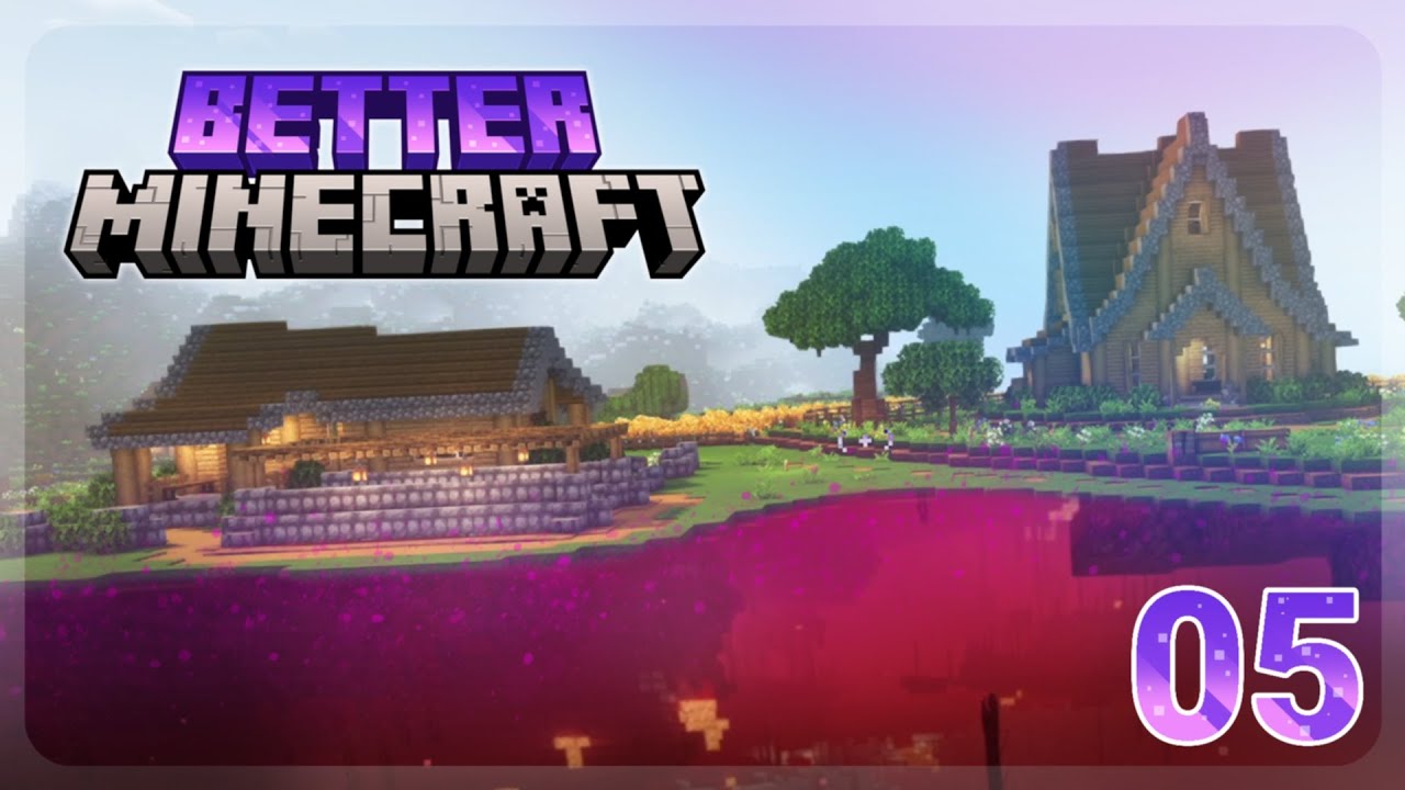 Building and exploring the Nether - Better Minecraft EP 5
