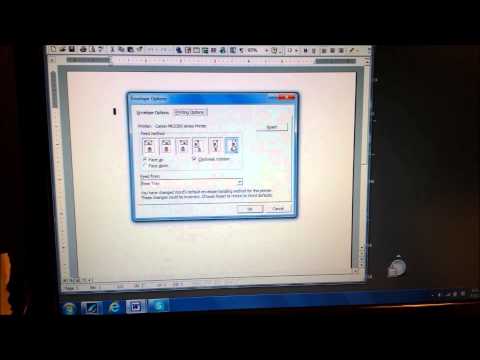 How-to print envelope Canon MG5320 MG5300 series Troubleshoot error message