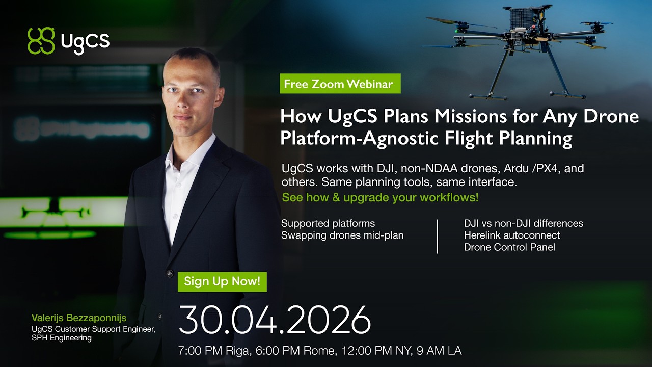 Webinar | UgCS Multi-Platform Mission Planning