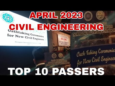 TOP 10 BOARD PASSERS APRIL 2023 | Oathtaking Ceremonies for new Civil Engineers!
