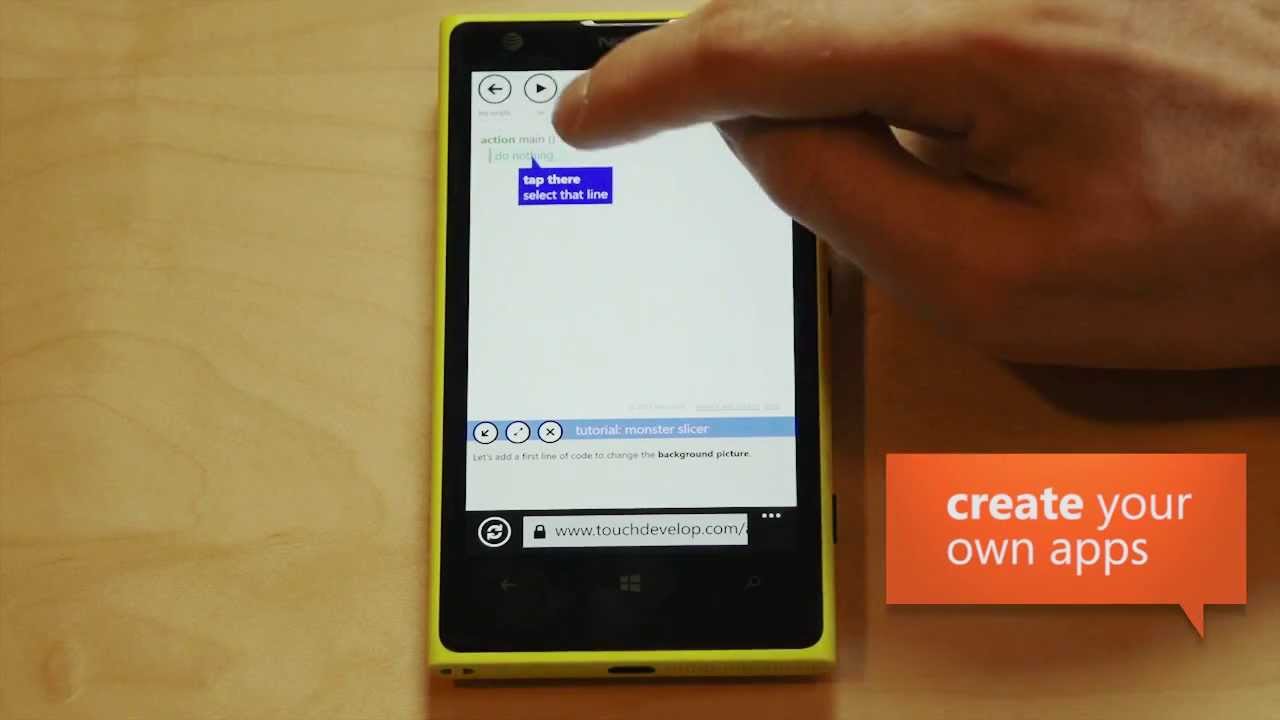 Create Apps for Hour Of Code™ with TouchDevelop!