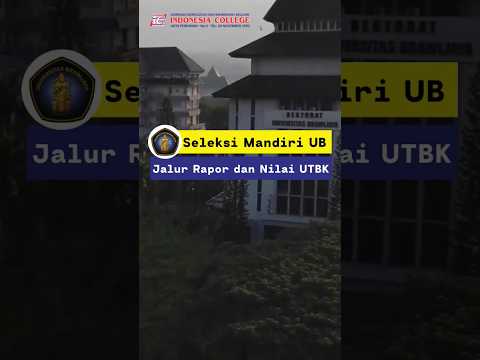 Universitas Brawijaya buka jalur mandiri dengan nilari rapor dan nilai UTBK, nih! #seleksimandiri