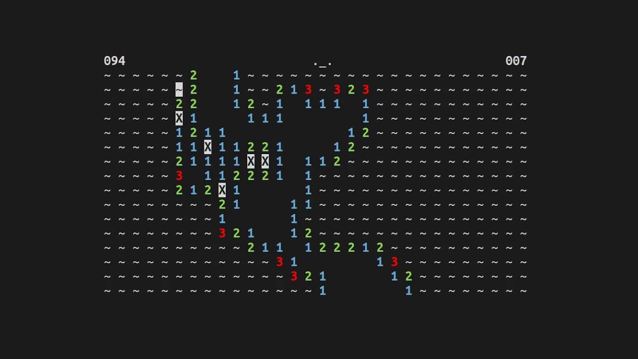 Github Joshuas3ncurses Minesweeper Terminal Game Of Minesweeper Implemented In C With Ncurses