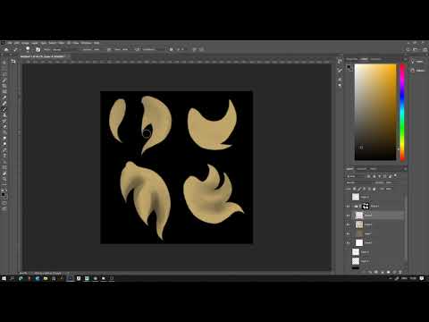 Stylized fur hair cards, skulls and wings