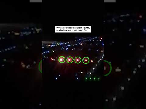 What are these airport lights, and what are they used for? 🛬 🚥