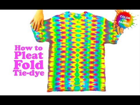 How to Pleat Fold Tie-dye | Basic Technique