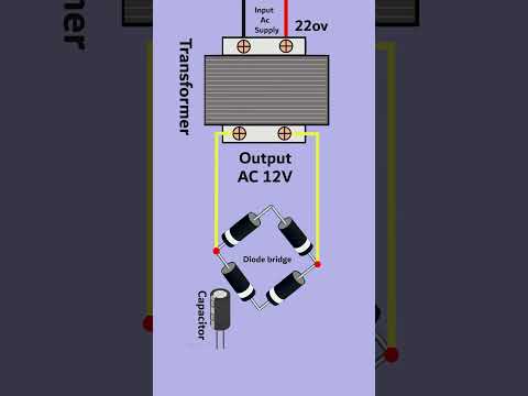 AC 220V to DC 12V 3A Power Supply Circuit 🔌 | Convert 220V AC to 12V DC Easily!#shorts