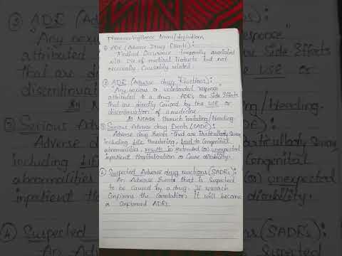 what is ADE, ADR, SADE, SADR'S#PHARMACOVILLANCE# MEDICAL CODING# PHARM D #PHARMACY #LIFE SCIENCE #