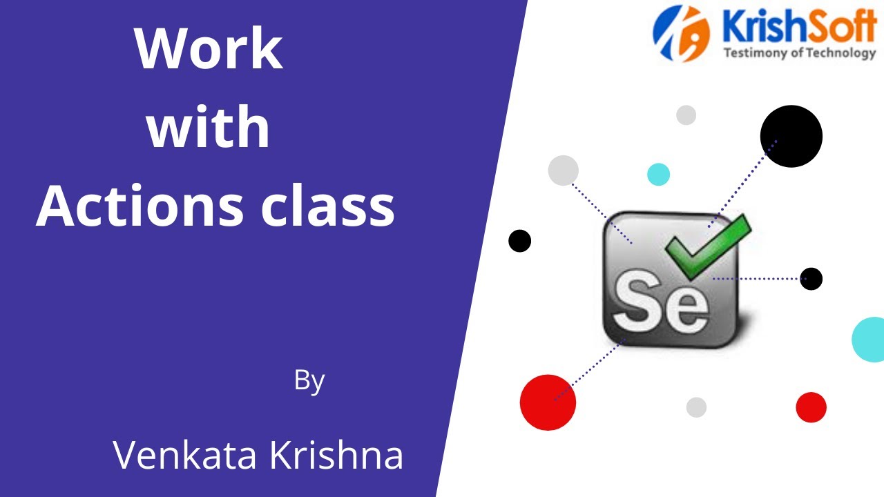 Selenium Beginner Tutorial 20 - Work with Actions Class