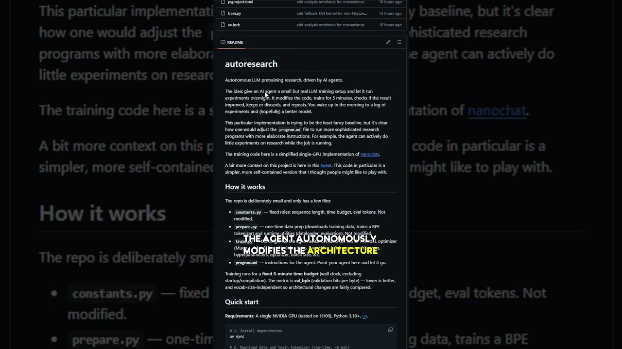 Autoresearch: AI agents conducting deep learning research completely on their own