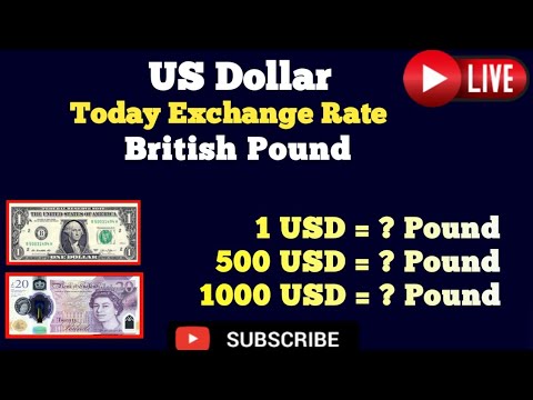 1 US dollar exchange rate british pound today | what is the rate of dollar to pound | usd news