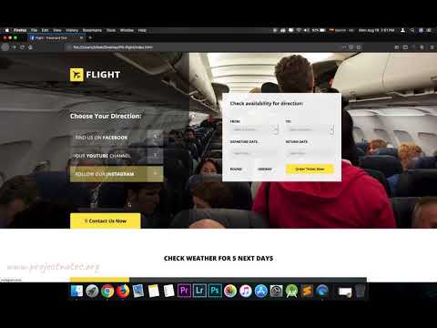 Flight Booking Website In Html5 With Source Code