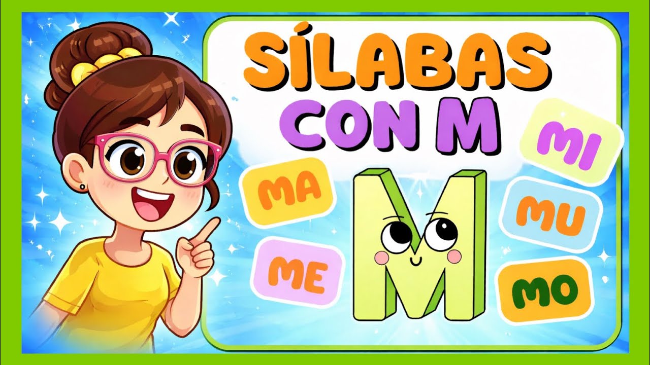 MA ME MI MO MU | Aprende las sílabas con M paso a paso | Aula divertida con Geo