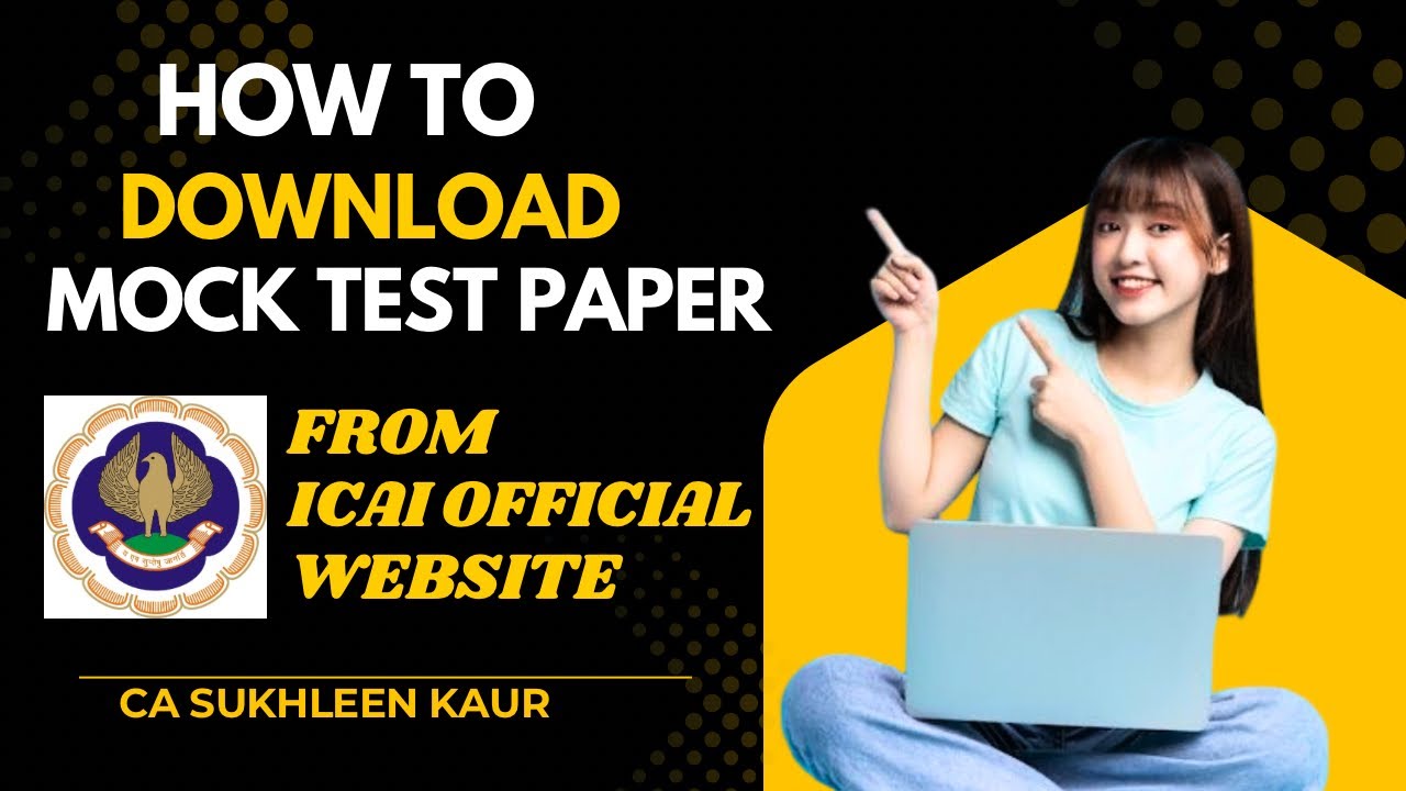 How to Download ICAI Mock Test Papers || ICAI Website Guide 2026📚✅ #icai #ca