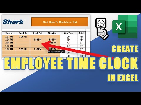 [TUTORIAL] Create a TIME TRACKER or PUNCH CLOCK in EXCEL (Free Template!)