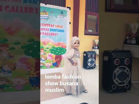 juara 1 lomba fashion show busana muslim, keren banget