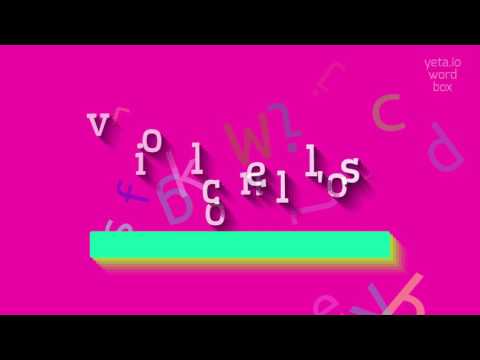 How to say "violoncello's"! (High Quality Voices)