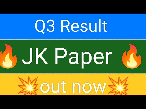 jk paper Q3 Result 2024. JK paper share latest news today. @stockmarketthe