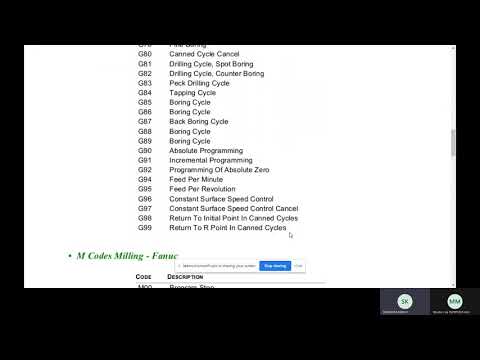 STUDY OF G CODE AND M CODE FOR MILLING MACHINE