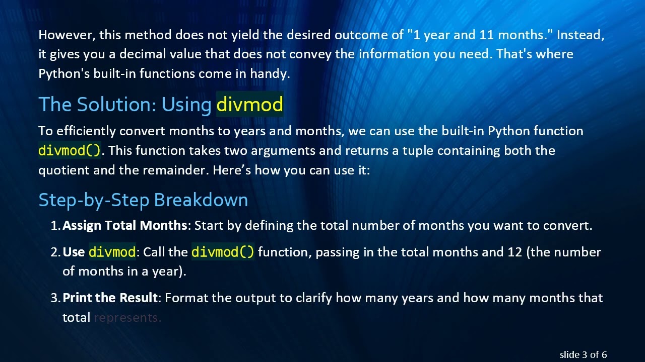 How to Easily Convert Months to Years and Months